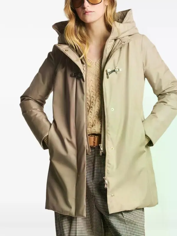 FAY Toggle-fastening Hooded Coat
