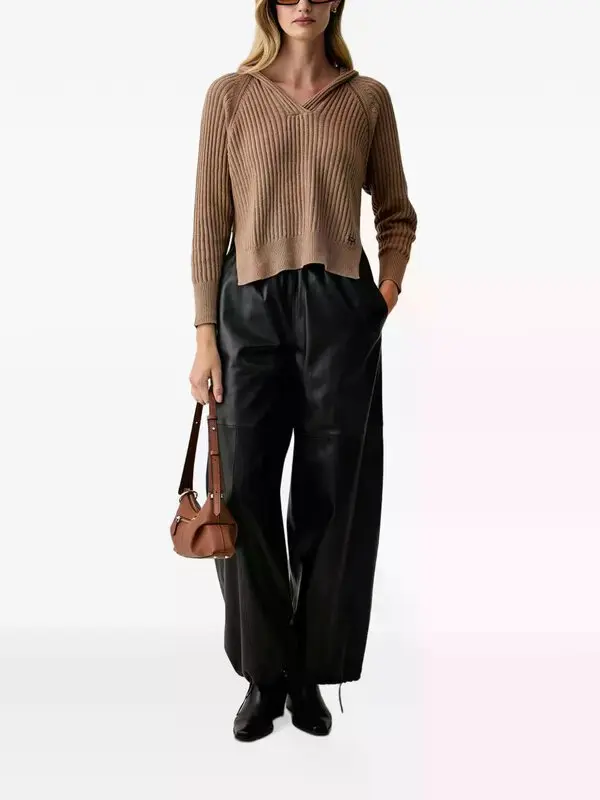 Dkny Ribbed-knit Raglan-sleeve Hoodie