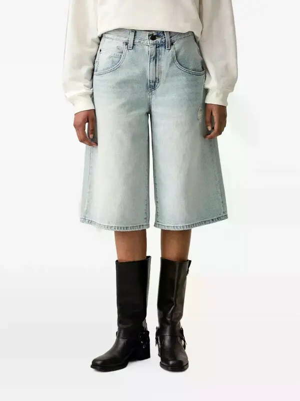 LEVI'S Super Baggy Faded Denim Shorts