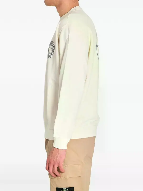 Stone Island Logo-print Crew-neck Sweater