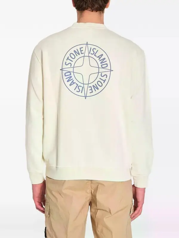 Stone Island Logo-print Crew-neck Sweater