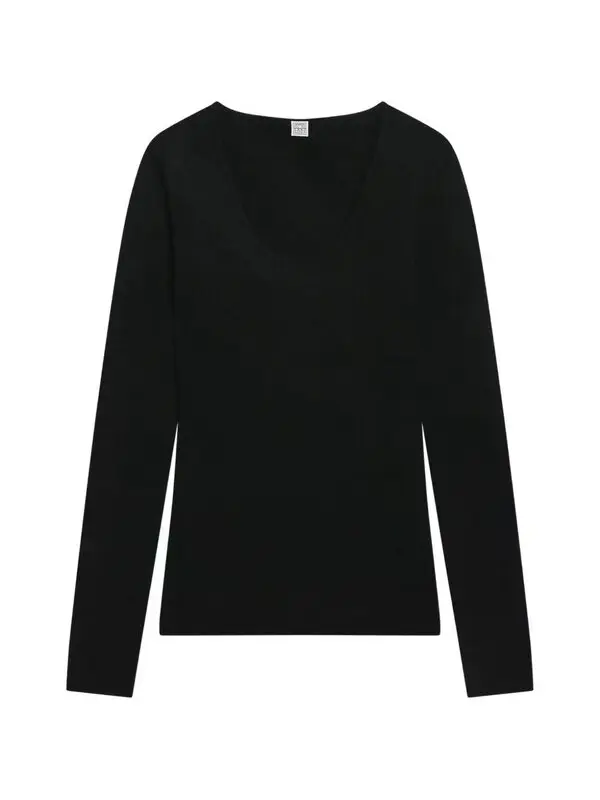 TOTEME Fine-knit Scoop-neck Top