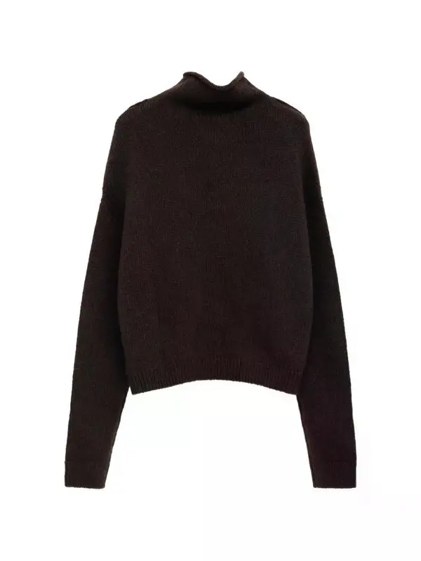 Khaite High-neck Drop-shoulder Sweater