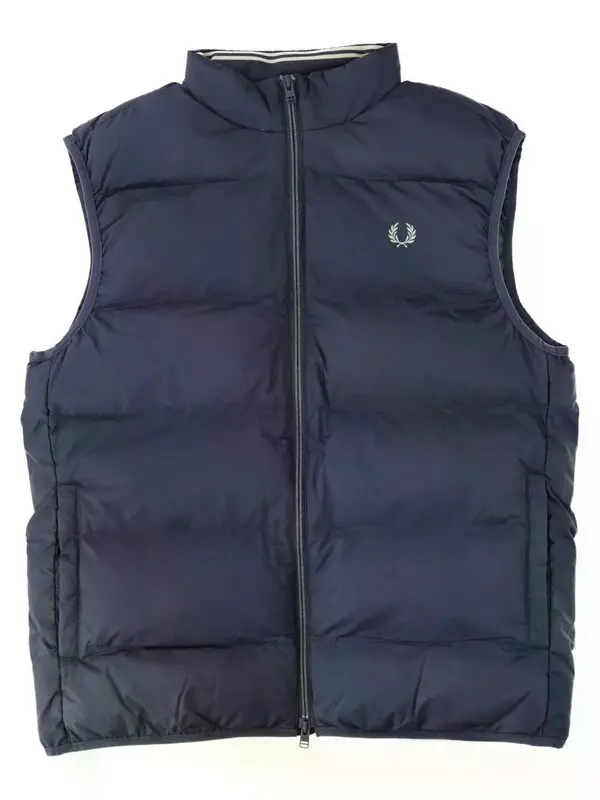 Fred Perry Quilted Logo-embroidered Gilet