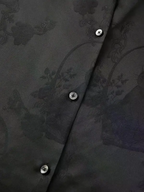 Shanghai Tang Chubby Flower Jacquard-woven Blouse
