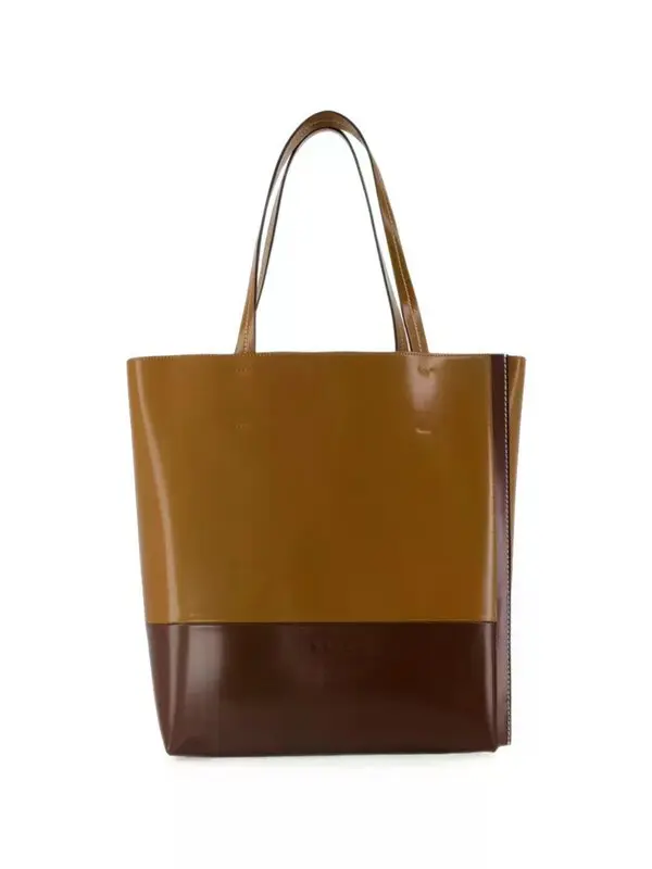 Marni Museo Colour-block Leather Tote Bag