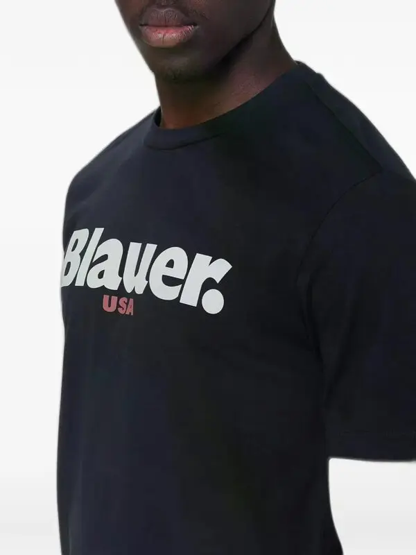 BLAUER. Ernst Logo-print T-shirt