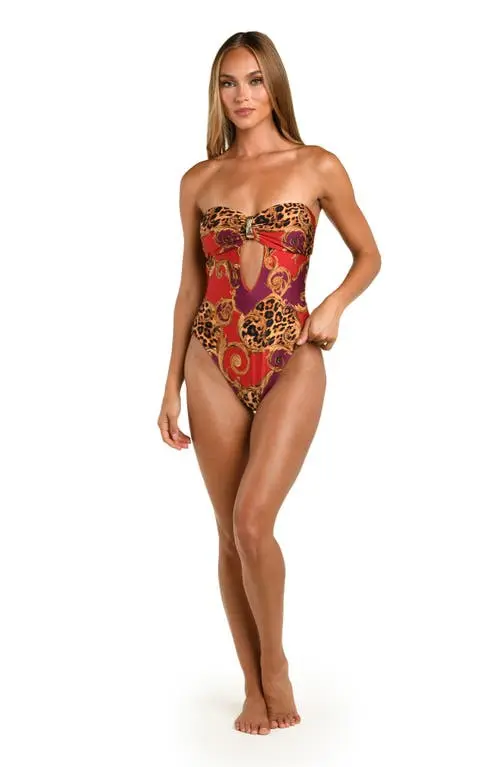 L'Agence Bandeau One-piece Swimsuit