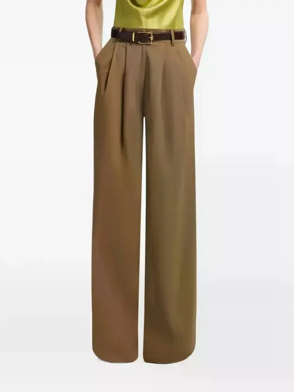 Elie Saab Pleated Wide-leg Trousers