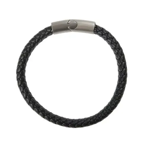 Lucky Brand Wide Woven Microfiber Leather Bracelet For