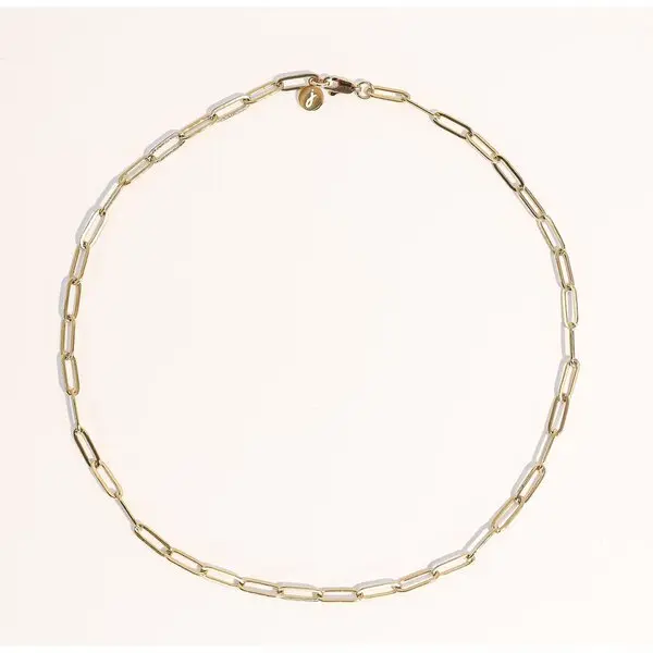 JOEY BABY Paperclip Chain Necklace - Gold