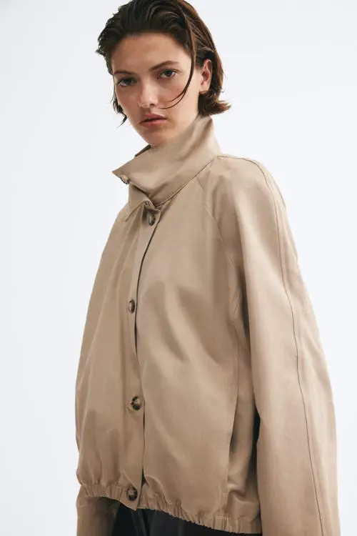 H&M Oversized Funnel-collar Jacket