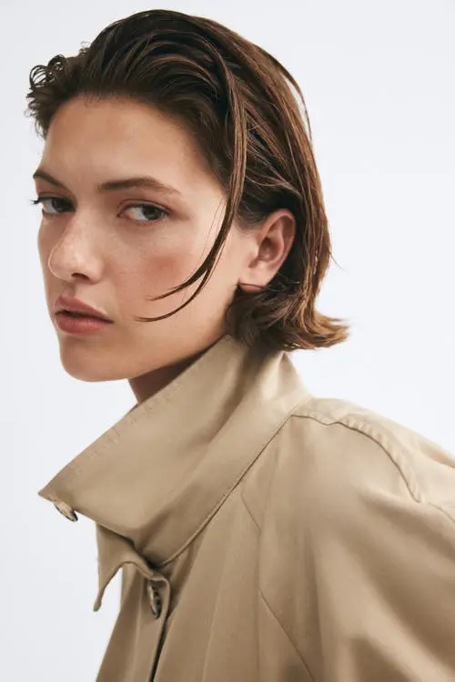 H&M Oversized Funnel-collar Jacket