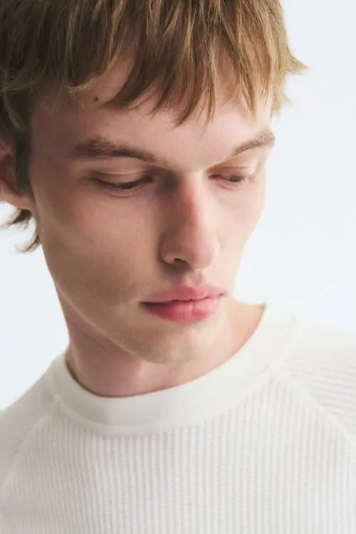 H&M Regular-fit Waffled Shirt - White