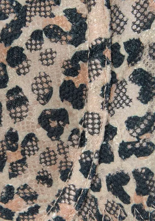 LASCANA Mesh Animal Print Underwire Bra