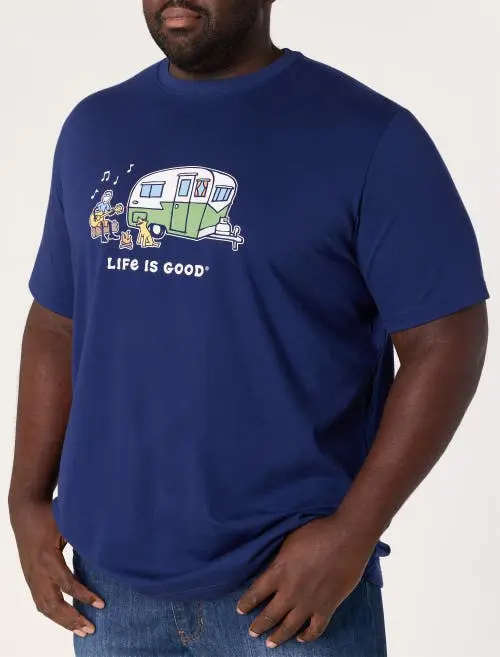 LIFE IS GOOD Big & Tall Jake And Rocket Camper Music Graphic Tee