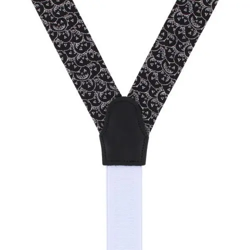 Trafalgar Jack O'lantern Smiley Halloween Novelty Silk Button End Suspenders