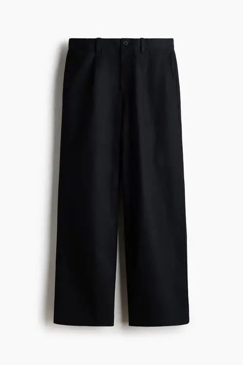 H&M Loose-fit Chinos - Black