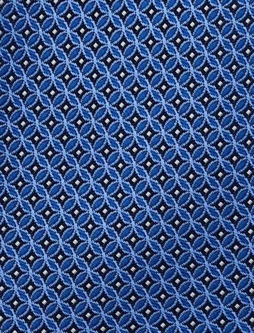 SYNRGY BY DXL Big & Tall Mini Diamond Medallion Tie - Navy