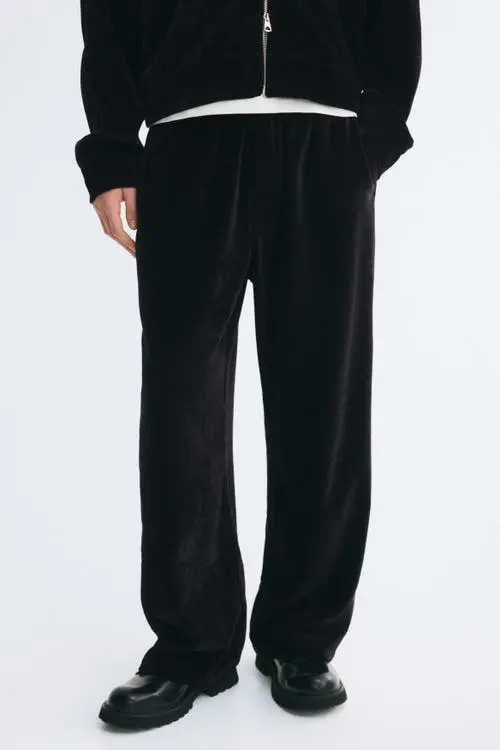 H&M Relaxed-fit Velour Sweatpants