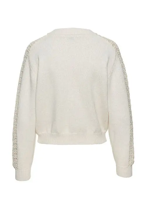 LASCANA Crochet Bomber Jacket