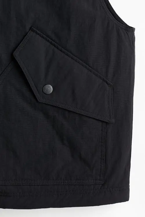 H&M Stand-up Collar Vest - Black