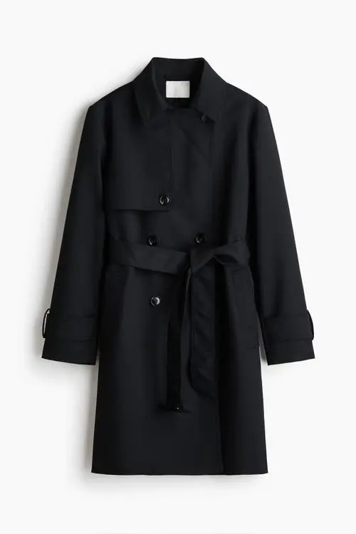 H&M Knee-length Twill Trench Coat