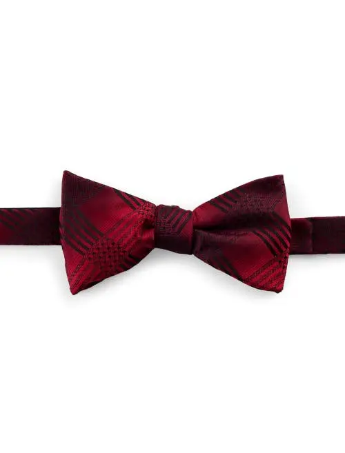 SYNRGY BY DXL Big & Tall Tonal Plaid Bow Tie