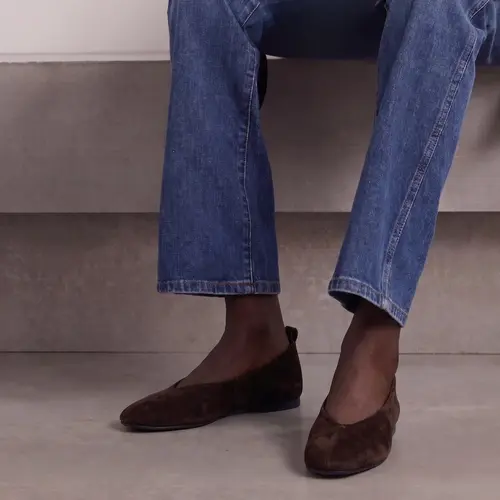 AMIE RAFA Erika Ii Suede Ballet Flats