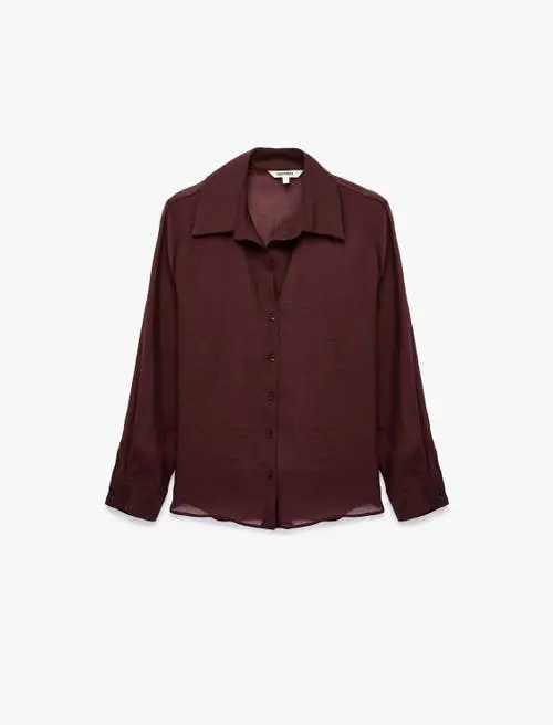 Koton Semi Sheer Oversize Shirt