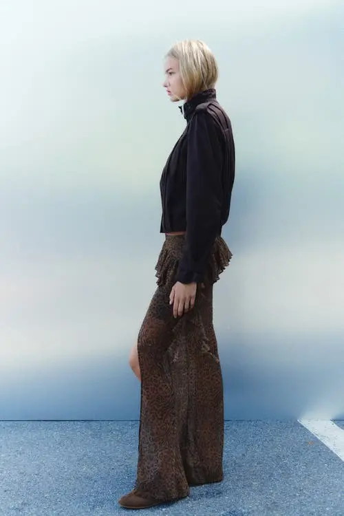H&M Ruffled Maxi Skirt