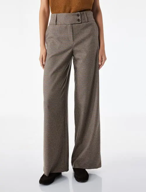 Koton Plaid Tailored Pants