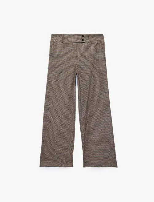 Koton Plaid Tailored Pants