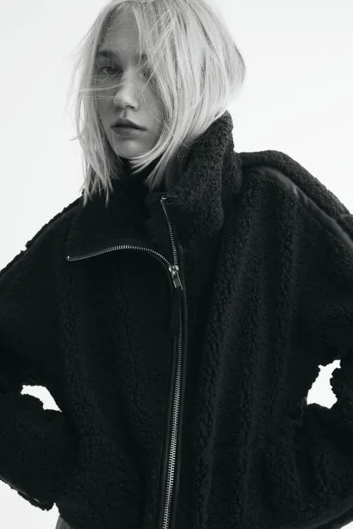 H&M Oversized Teddy Fleece Jacket