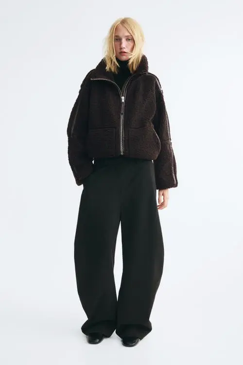 H&M Oversized Teddy Fleece Jacket