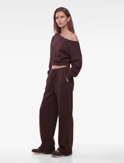 Koton Wide Leg Sweatpants With Pleat Detail