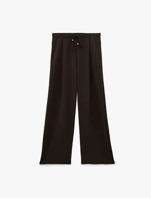 Koton Wide Leg Sweatpants With Pleat Detail