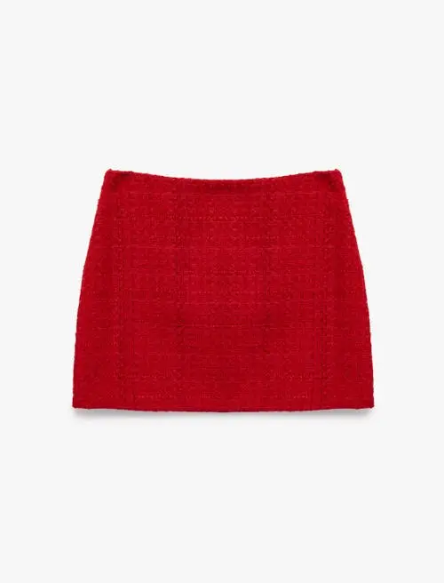 Koton Tweed Mini Skirt
