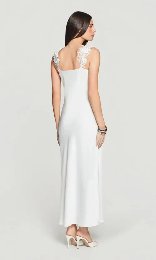 Generation Love Lala Hammered Lace Combo Dress - White