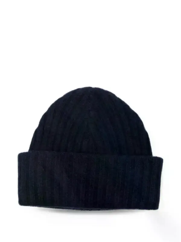 LISKA Lina Ribbed-knit Beanie Hat
