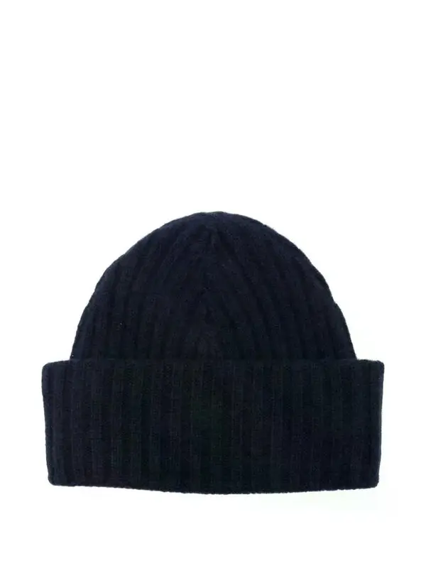 LISKA Lina Ribbed-knit Beanie Hat - Blue