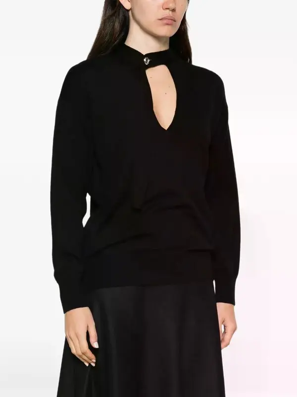 Alpha Studio Cut-out Sweater