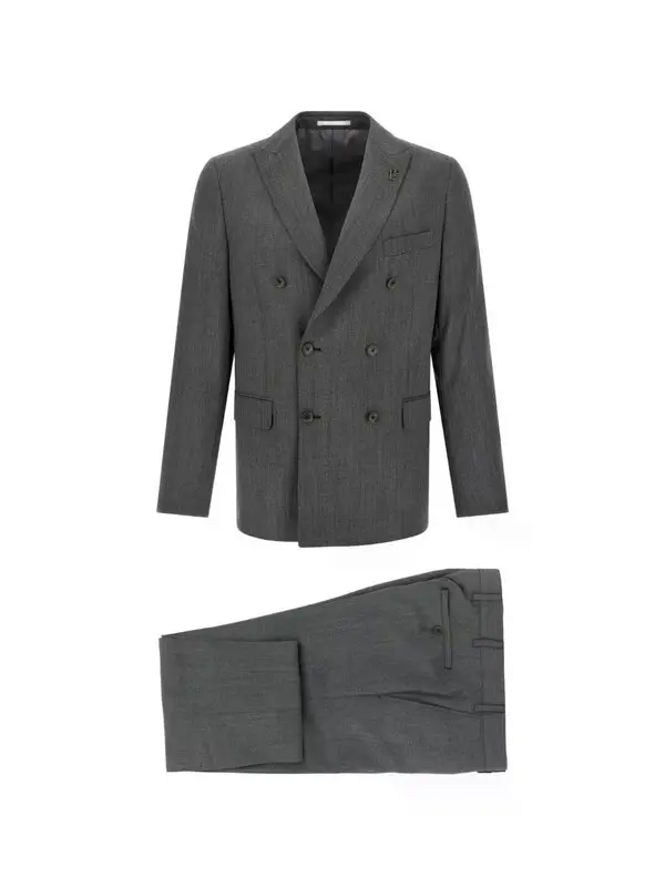 Pal Zileri Herringbone Double-breasted Suit