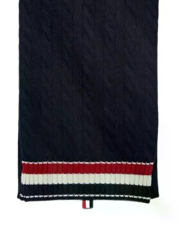 Thom Browne Cable And Rib Scarf