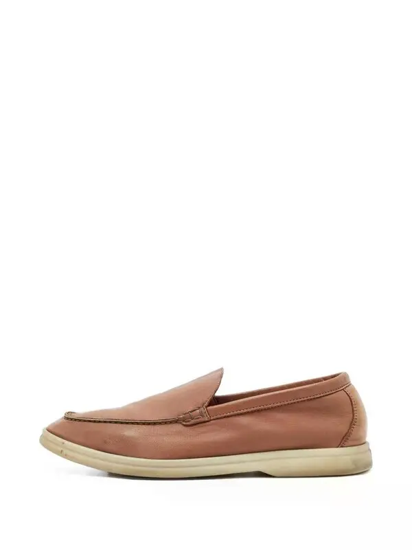Loro Piana Summer Walk Leather Loafers