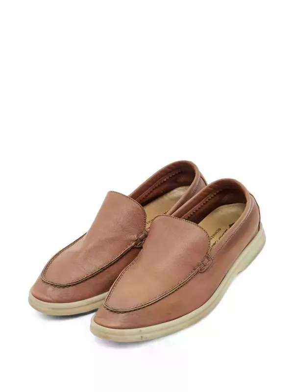 Loro Piana Summer Walk Leather Loafers