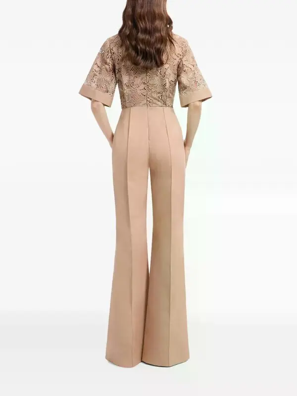 Elie Saab Macramé-lace Jumpsuit