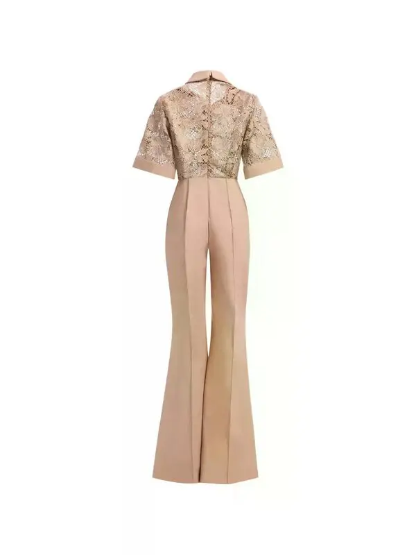 Elie Saab Macramé-lace Jumpsuit