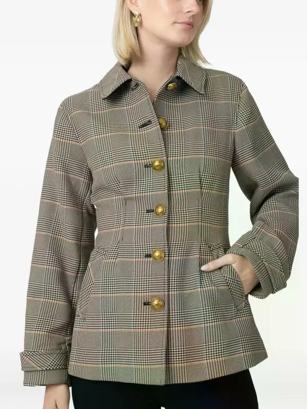 Veronica Beard Severine Checked Jacket