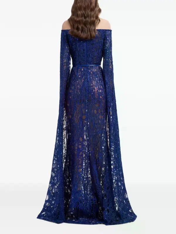Elie Saab Sequin-embroidered Maxi Dress